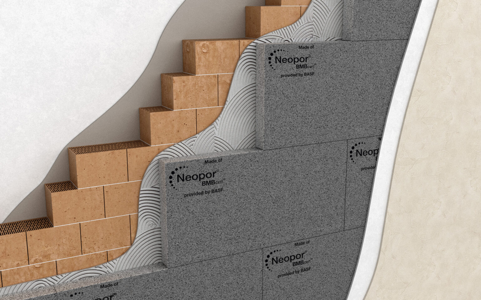 Isolamento esterno a cappotto su struttura in legno - Neopor BMB BASF