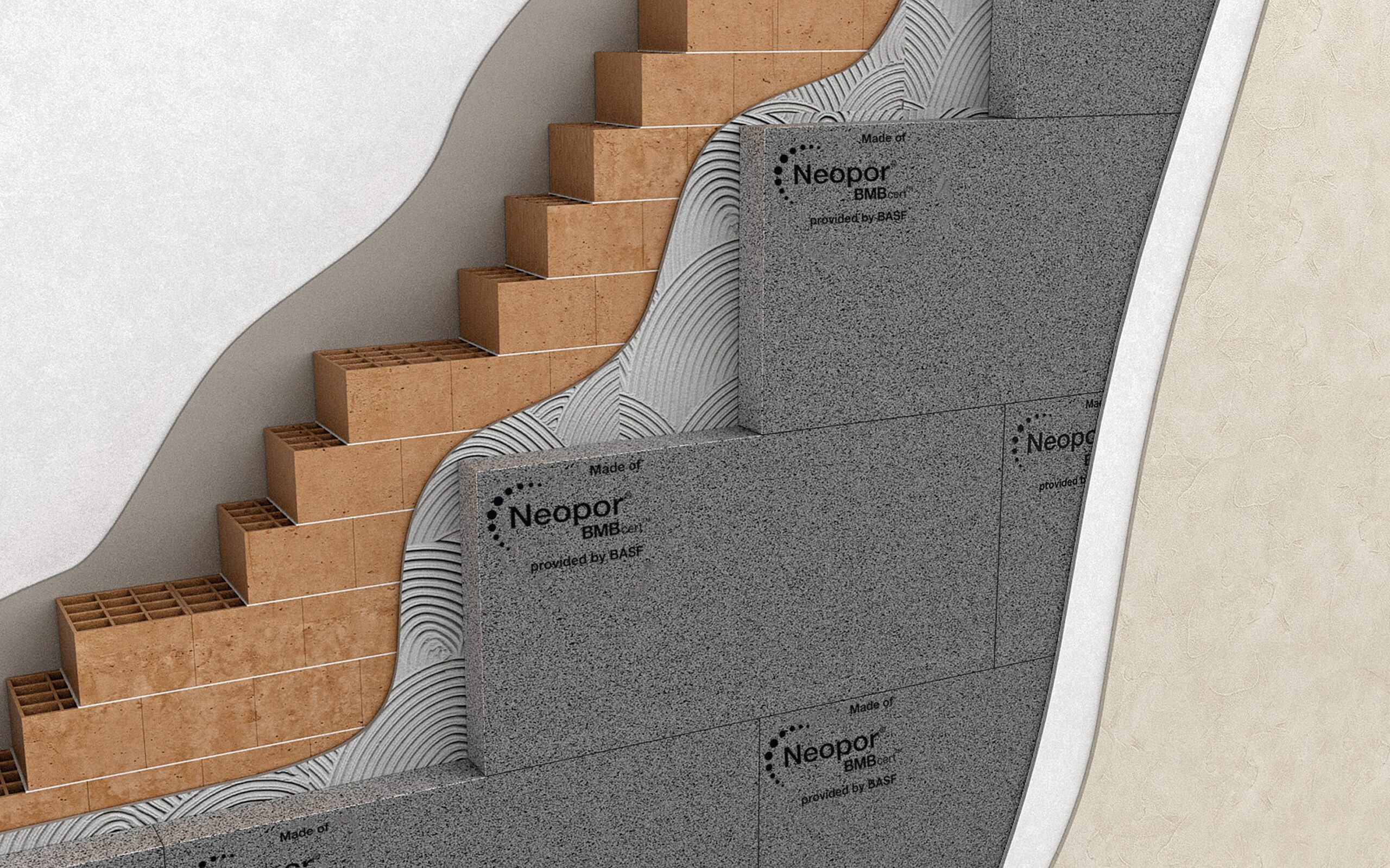 Isolamento esterno a cappotto su muratura in laterizio forato - Neopor ...