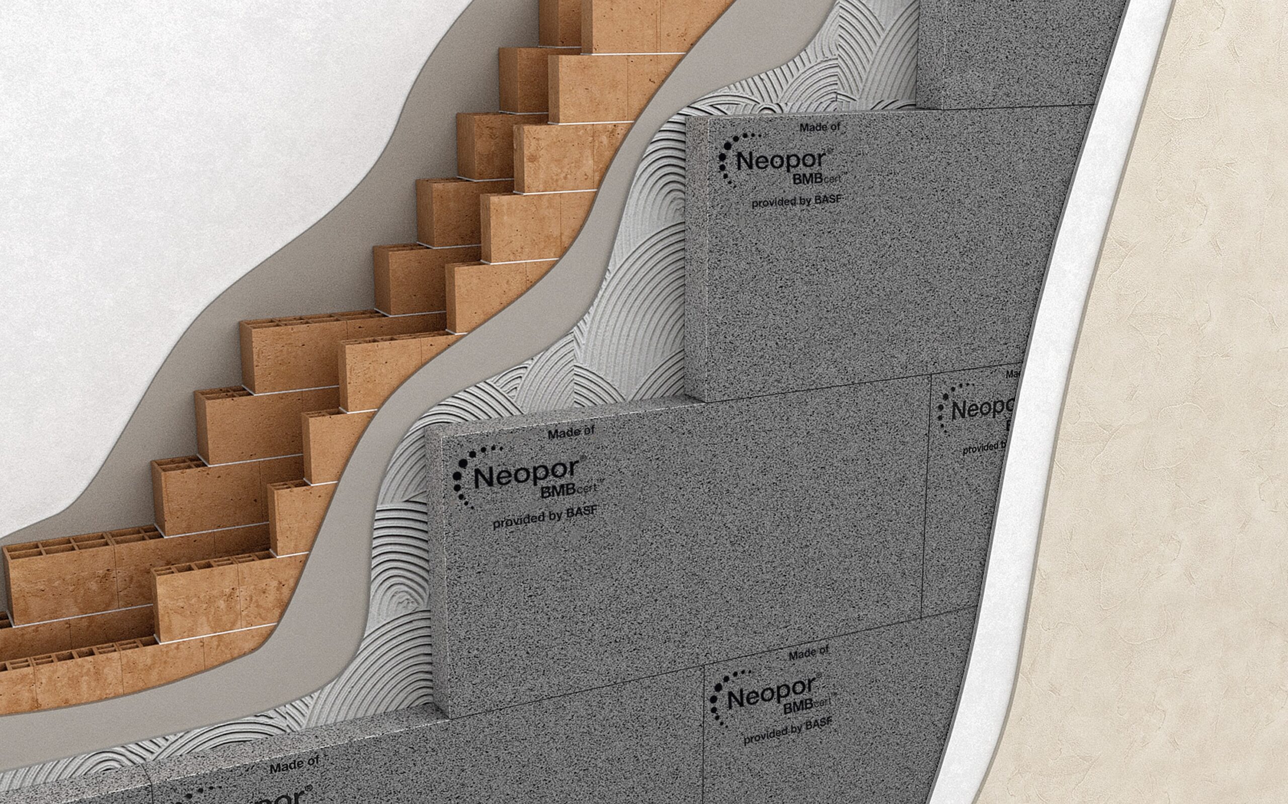 Isolamento esterno a cappotto su muratura con intercapedine - Neopor ...