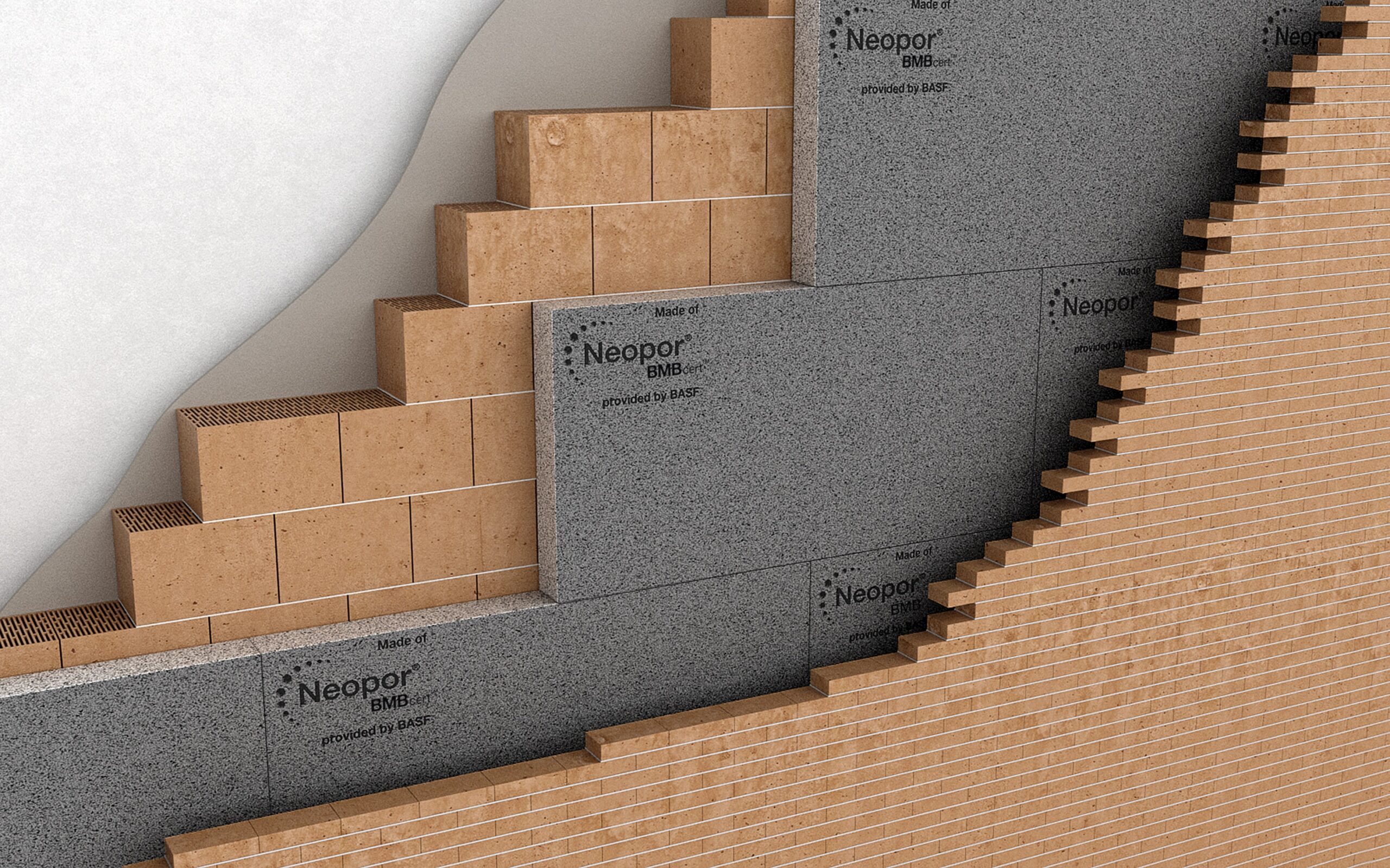 Isolamento in intercapedine per muratura con mattoni faccia a vista ...